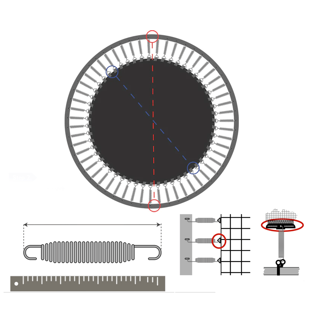 How to measure your trampoline to find the correct size replacement parts