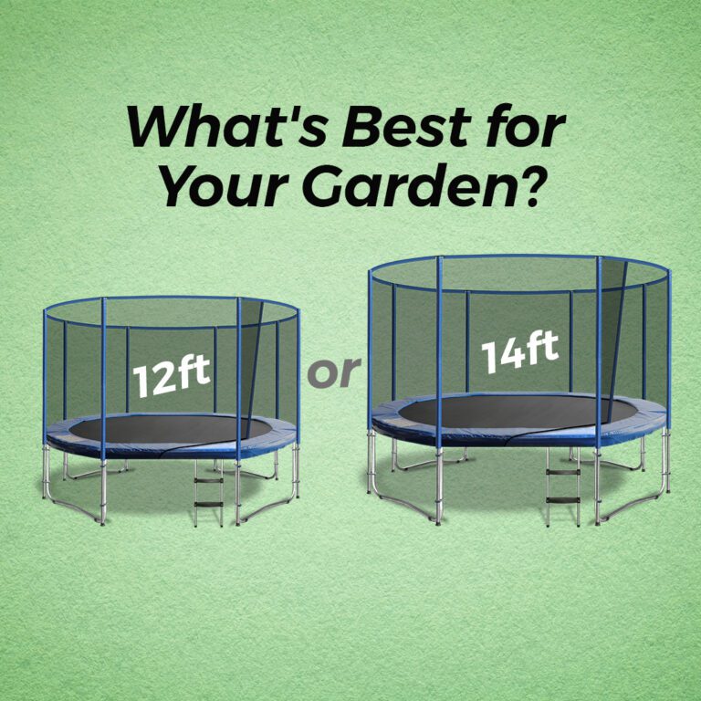 12ft and 14ft Playground Trampoline Size Comparison for Your Garden